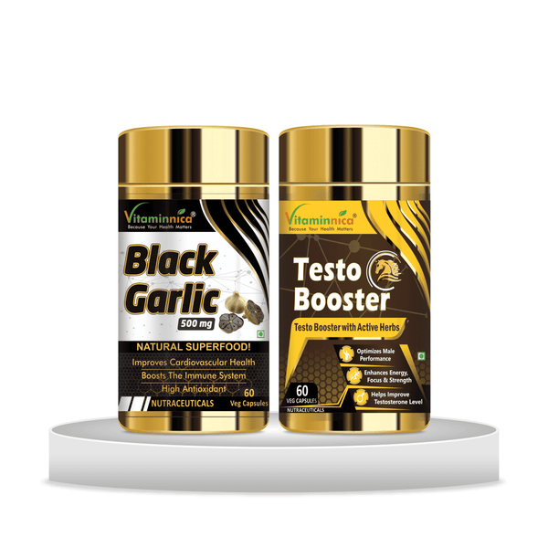 Black Garlic + Testo Booster Combo: Hormonal Balance and Performance ...