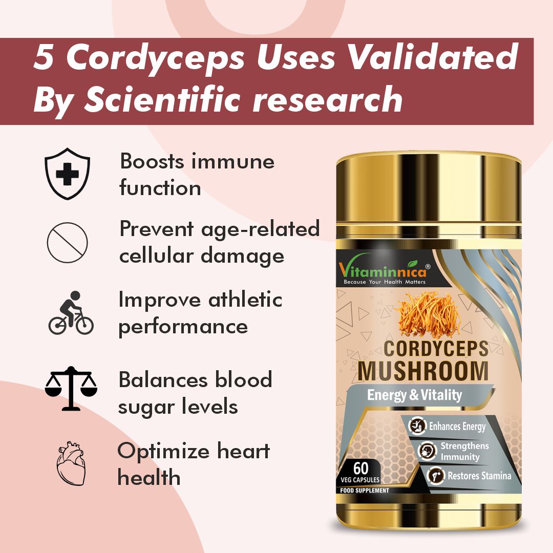 Vitaminnica Cordyceps Mushroom- 60 Capsules – Vitaminnica Healthcare